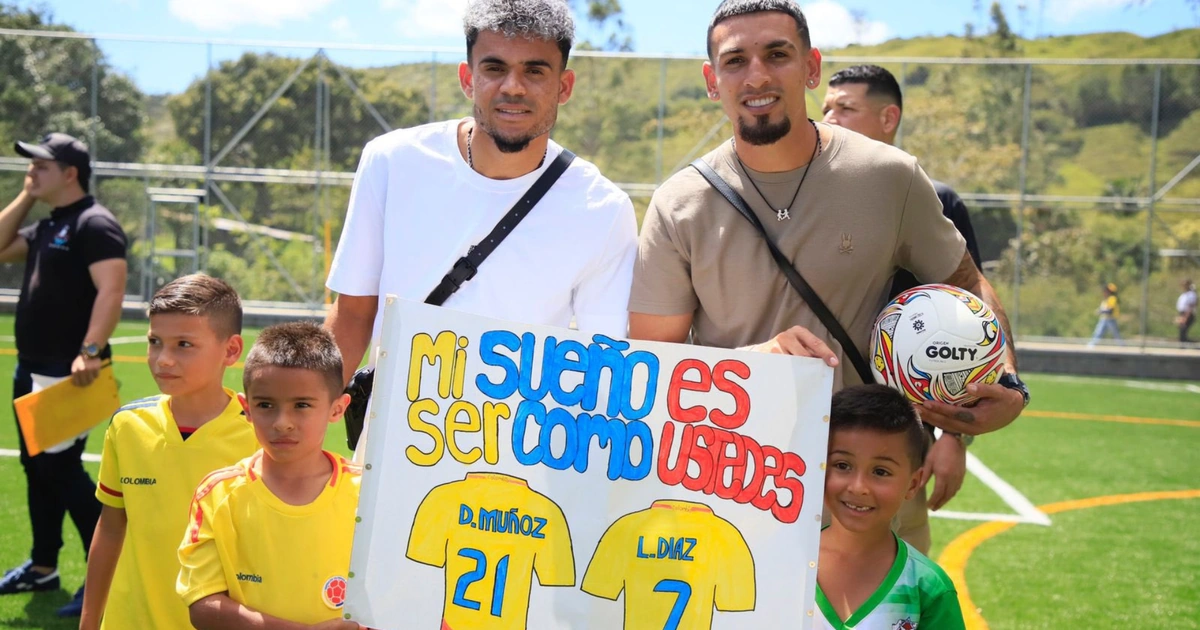 Lucho Díaz y Daniel Muñoz llegaron de sorpresa a este municipio de ...