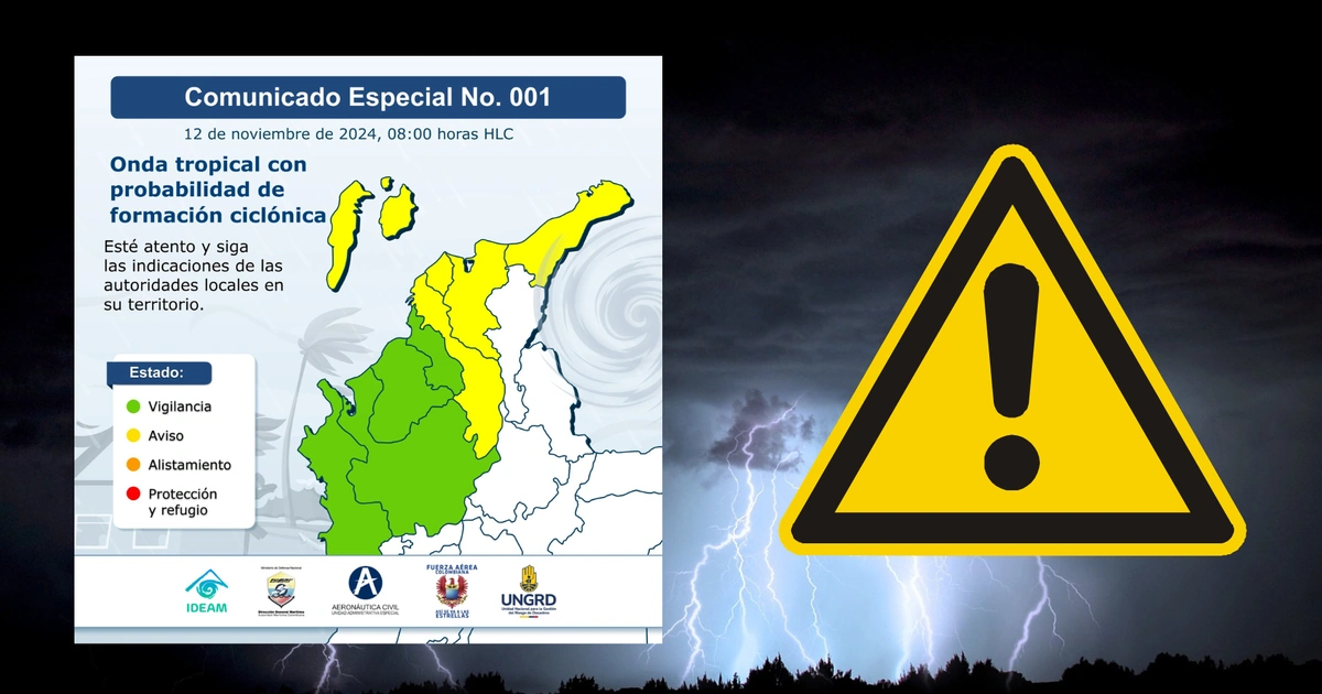 Invierno no da tregua: Nueva alerta de tormenta en Colombia podría afectar a Antioquia