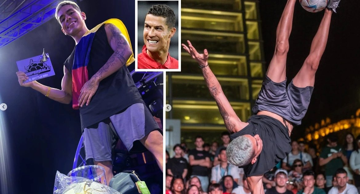 Sebastián, el freestyler antioqueño que conocerá a Cristiano Ronaldo ...