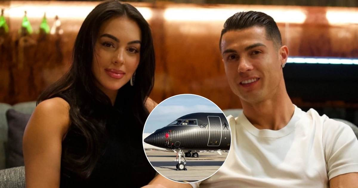 El lujoso jet de 50 millones de euros de Cristiano Ronaldo: tres salas y una suite privada