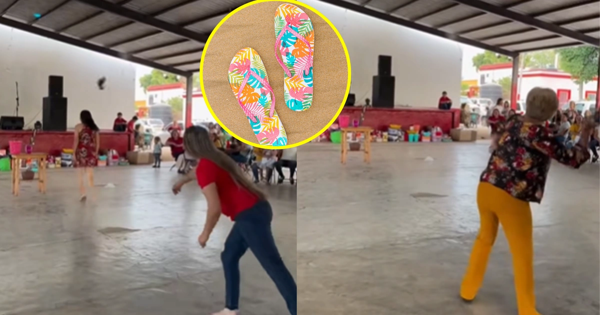 EN VIDEO | ¡Con puntería de mamá! Concurso de chancla voladora en ...