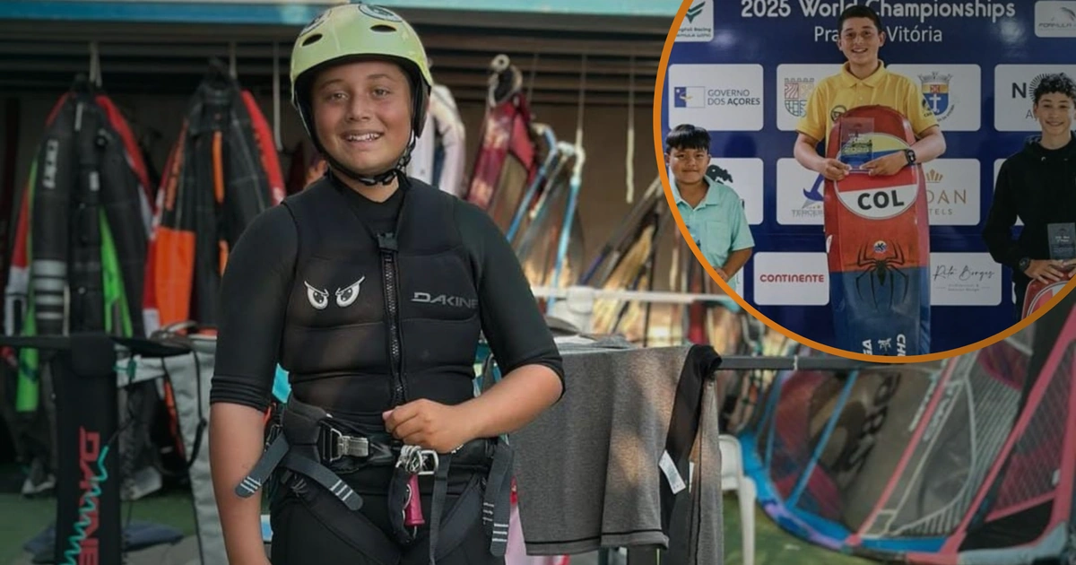 Con solo 13 años, el colombiano Jean Paul Liechti vuela sobre el agua y ...