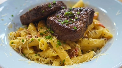 La receta que está conquistando cocinas: solomito con pasta sin crema